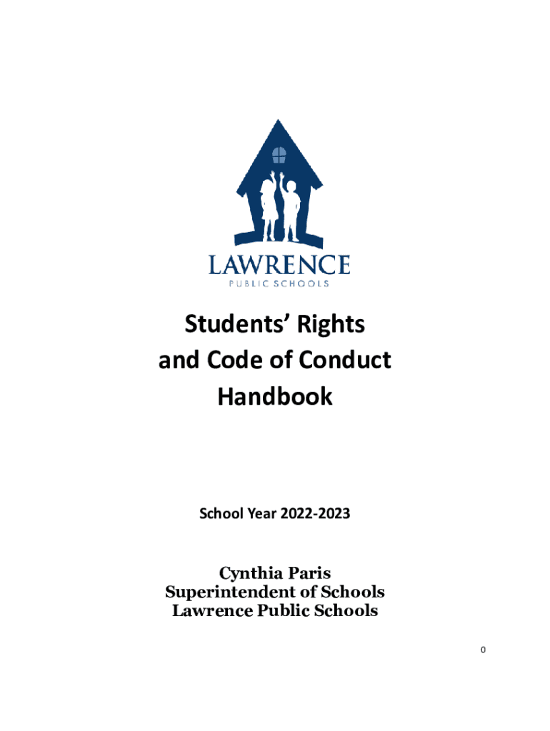 Fillable Online Students' Rights and Code of Conduct Handbook Fax Email ...