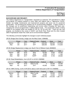 Fillable Online Indianapolis Regional Transportation Improvement Program Fax Email Print - pdfFiller