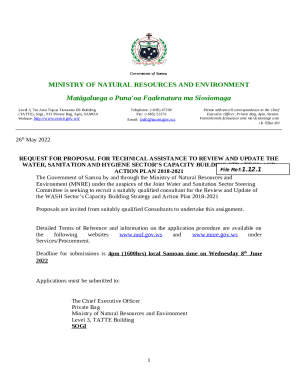 Ministry of Natural Resources and Environment Samoa Doc Template ...