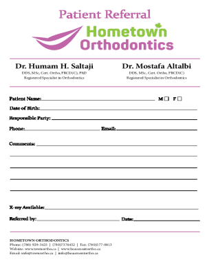 Fillable Online proof2-Beaumont Ortho Form V2 referral Fax Email Print ...