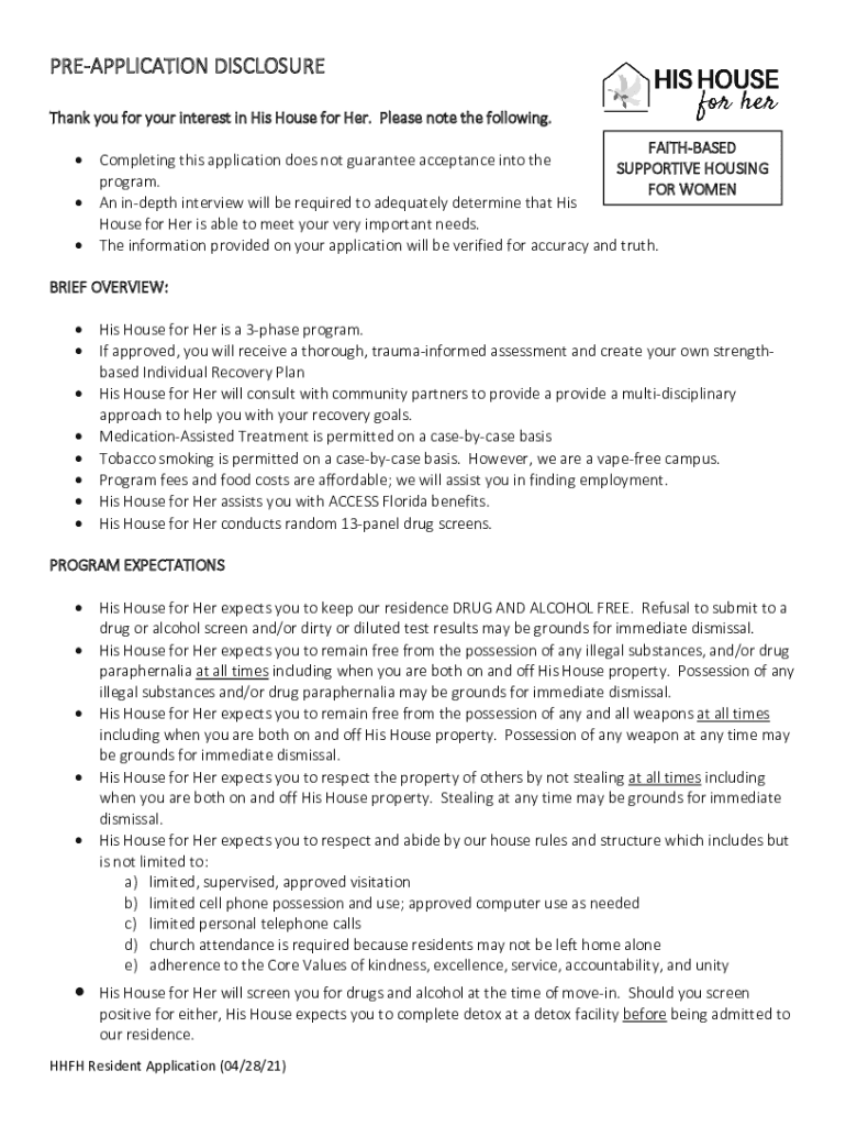 Fillable Online Pre-Application Disclosure and Fee Agreement (Brokers ...