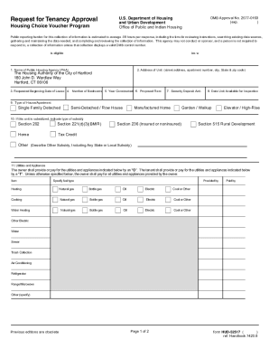 Fillable Online Housing Choice Voucher Program Landlord Packet ...