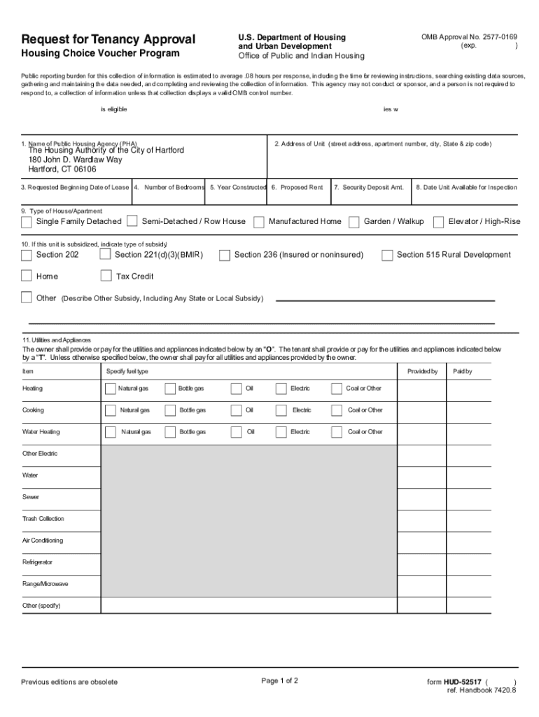 Fillable Online Housing Choice Voucher Program Landlord Packet Information Fax Email Print ...