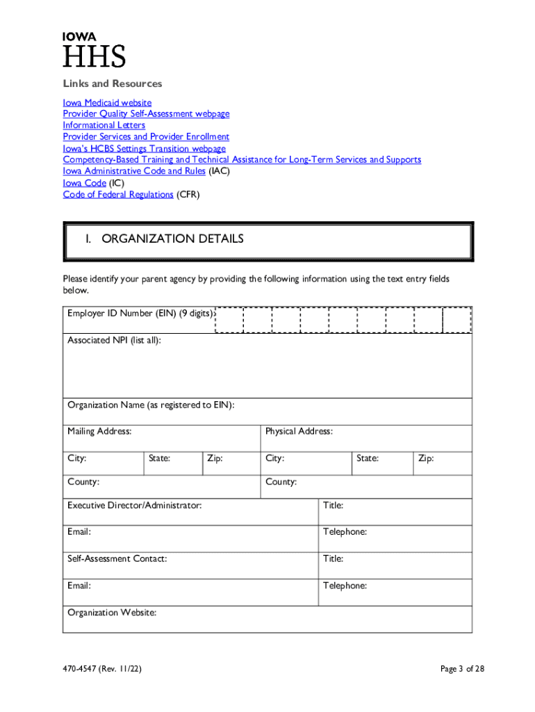 Fillable Online 470-4547, Home- and Community-Based Services (HCBS ...