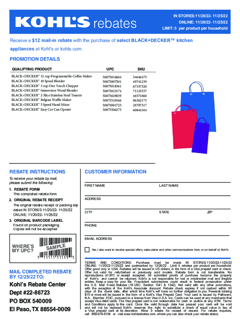 Fillable Online rebates Fax Email Print - pdfFiller