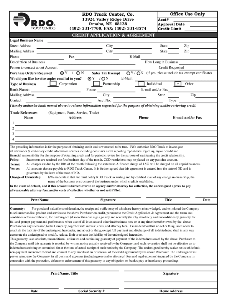 Fillable Online Omaha New & Used Trucks - Mack Trucks - RDO Truck Centers Fax Email Print ...