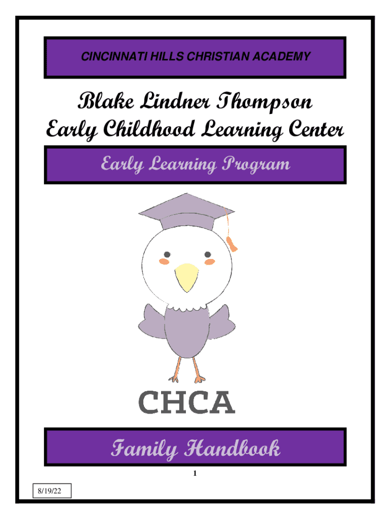 Fillable Online Blake Lindner Thompson Early Childhood Learning Center ...