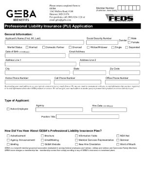 Fillable Online New Hire Group Term Life Enrollment Form - GEBA ...