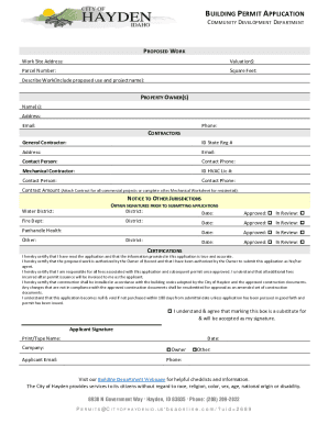 Fillable Online COMMERCIAL BUILDING PERMIT APPLICATION (SIMPLIFIED) Fax ...