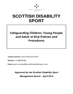 Fillable Online Case Study - Scottish Disability Sport - Mear ...