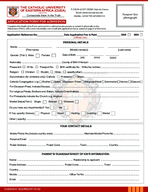 Fillable Online CUEA Application-form-2022 Fax Email Print - pdfFiller