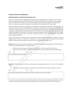 Fillable Online CONFIDENTIAL DECLARATION FORM Fax Email Print - pdfFiller