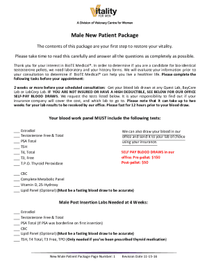 Fillable Online NEW PATIENT INTAKE FORM - Tao Vitality Fax Email Print ...