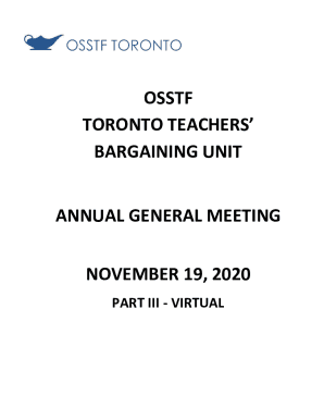 Fillable Online OSSTF Toronto: President's Memo, Supporting CUPE Members Fax Email Print - pdfFiller