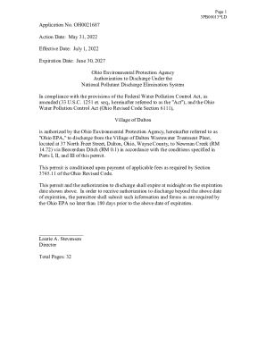 Fillable Online wwwapp epa ohio Title V Operating Permit Public ...