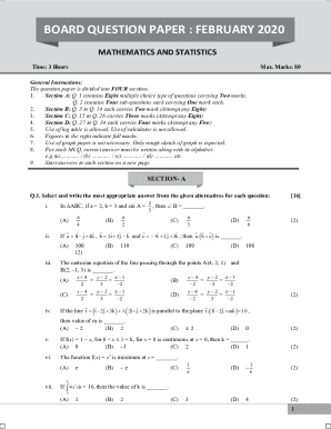 Fillable Online Mathematics (Basic) Sample Question Paper Time Allowed ...
