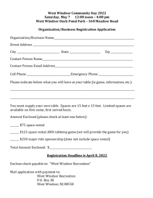 Fillable Online Community Day Letter and Form Fax Email Print - pdfFiller