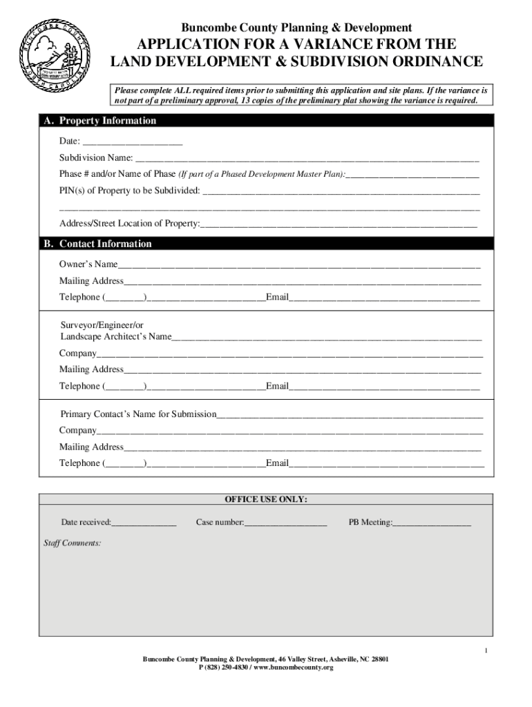 Fillable Online Residential Building & Planning Permit Submittal Now ...