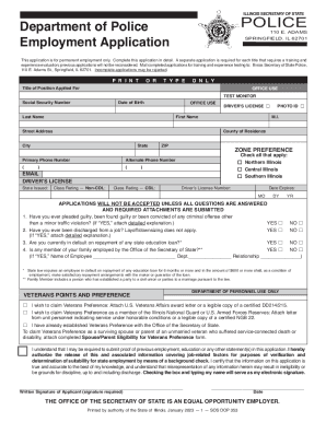 Fillable Online Civilian Employment - Job Postings - Illinois State ...