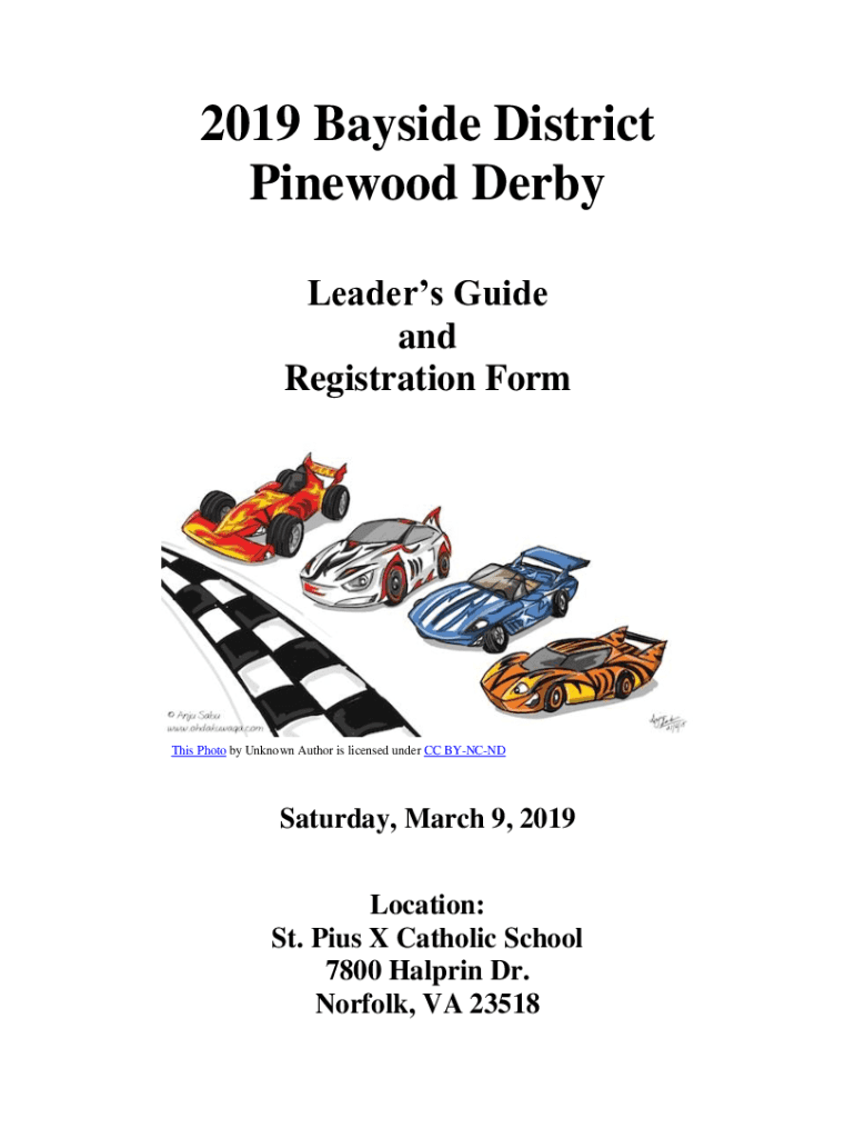 Fillable Online Bayside District Pinewood Derby - Facebook Fax Email Print - pdfFiller