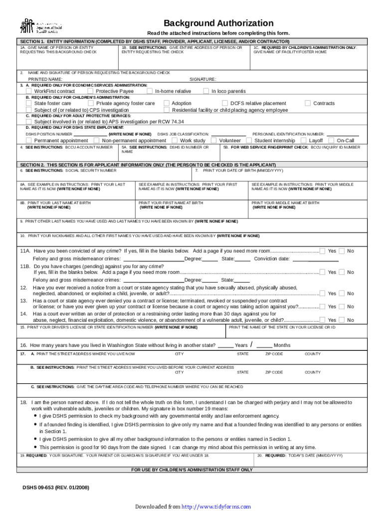 Fillable Online Background Check Authorization - Home Attendant Care Fax Email Print - pdfFiller
