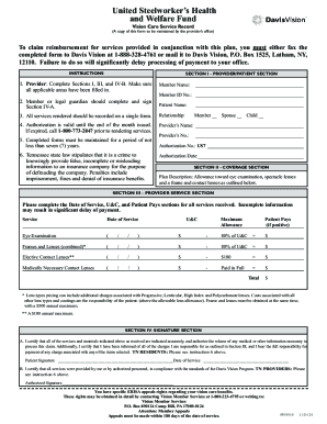 Fillable Online Forms - USW Benefit Funds Fax Email Print - pdfFiller