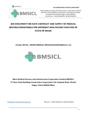 Fillable Online bmsicl gov Tendering Strategy in the Healthcare ...