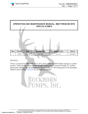 Fillable Online FMC BEAN SERVICE MANUAL M08 - M18 PUMPS - REV I.pdf Fax ...