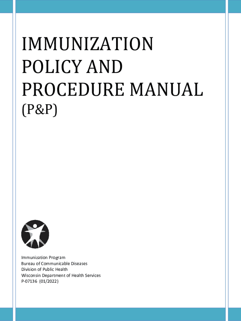 Fillable Online dhs wisconsin Immunization Policy and Procedure Manual ...