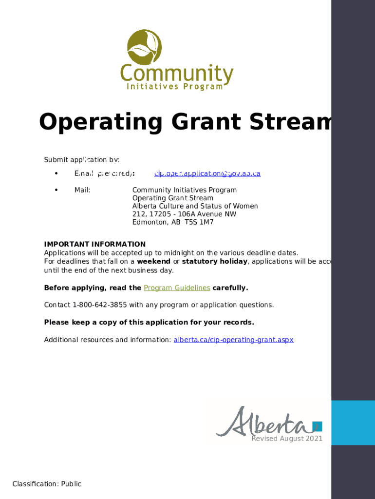 Community Initiatives Program (CIP) Project-Based Fact Sheet - open ...