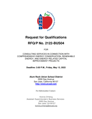 Fillable Online REQUEST FOR STATEMENT OF QUALIFICATIONS For ... Fax Email Print - pdfFiller