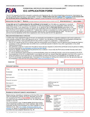 Fillable Online International Certificate of Competence Fax Email Print ...