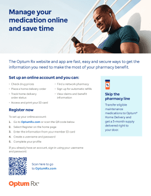 Fillable Online OptumRx is your plan's pharmacy care services manager ...