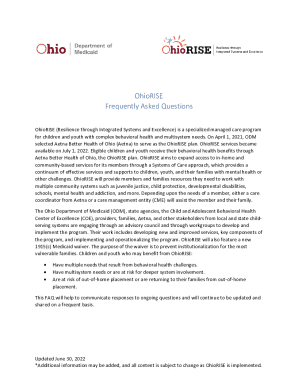 Fillable Online How is OhioRISE different from Ohio Medicaid's (ODM ...
