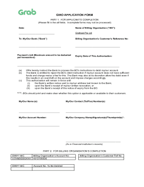 Fillable Online GIRO APPLICATION FORM - The National Environment Agency ...