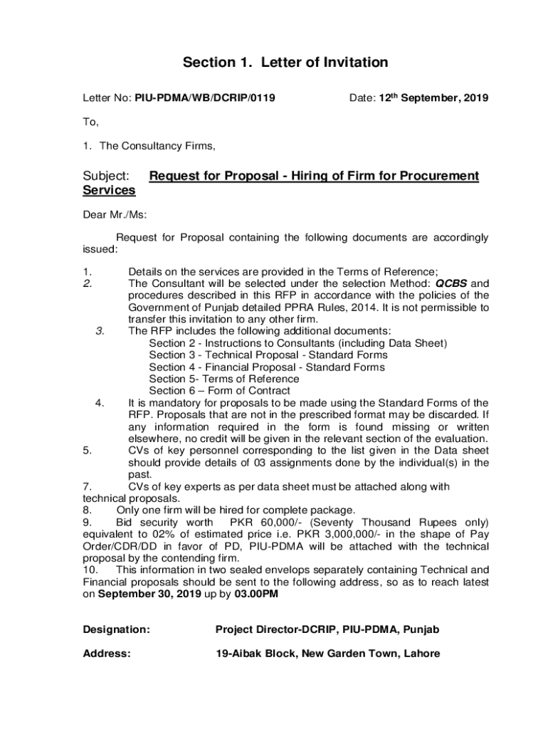 Fillable Online REQUEST FOR PROPOSAL Hiring of firm/organization ... - ILO Fax Email Print ...