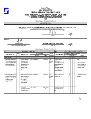 Fillable Online Office Performance & Commitment Review (OPCR) Form Fax ...