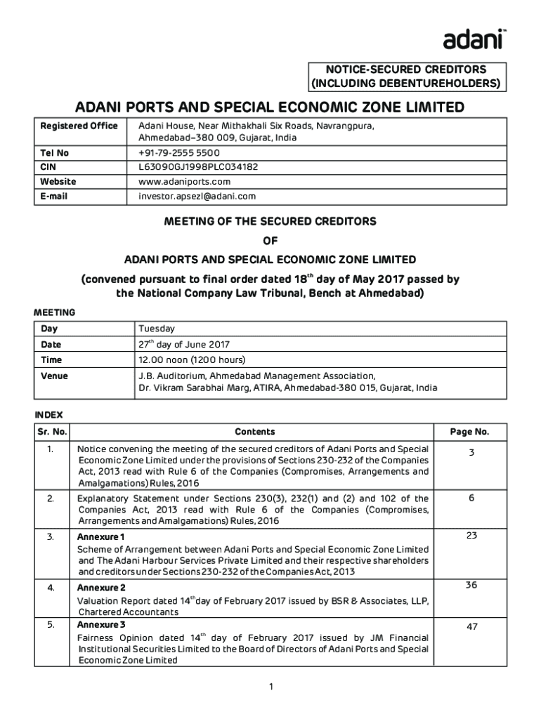 Fillable Online Thanking you, Yours faithfully, For Adani Ports and ...