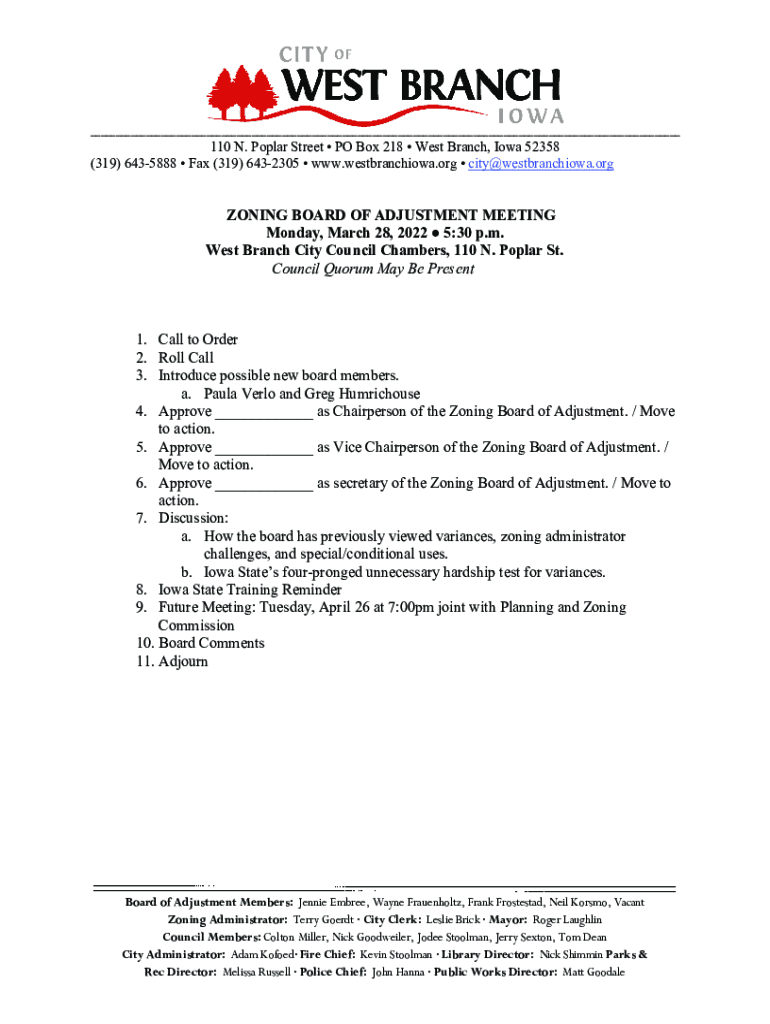 Fillable Online Introduce possible new board members Fax Email Print ...