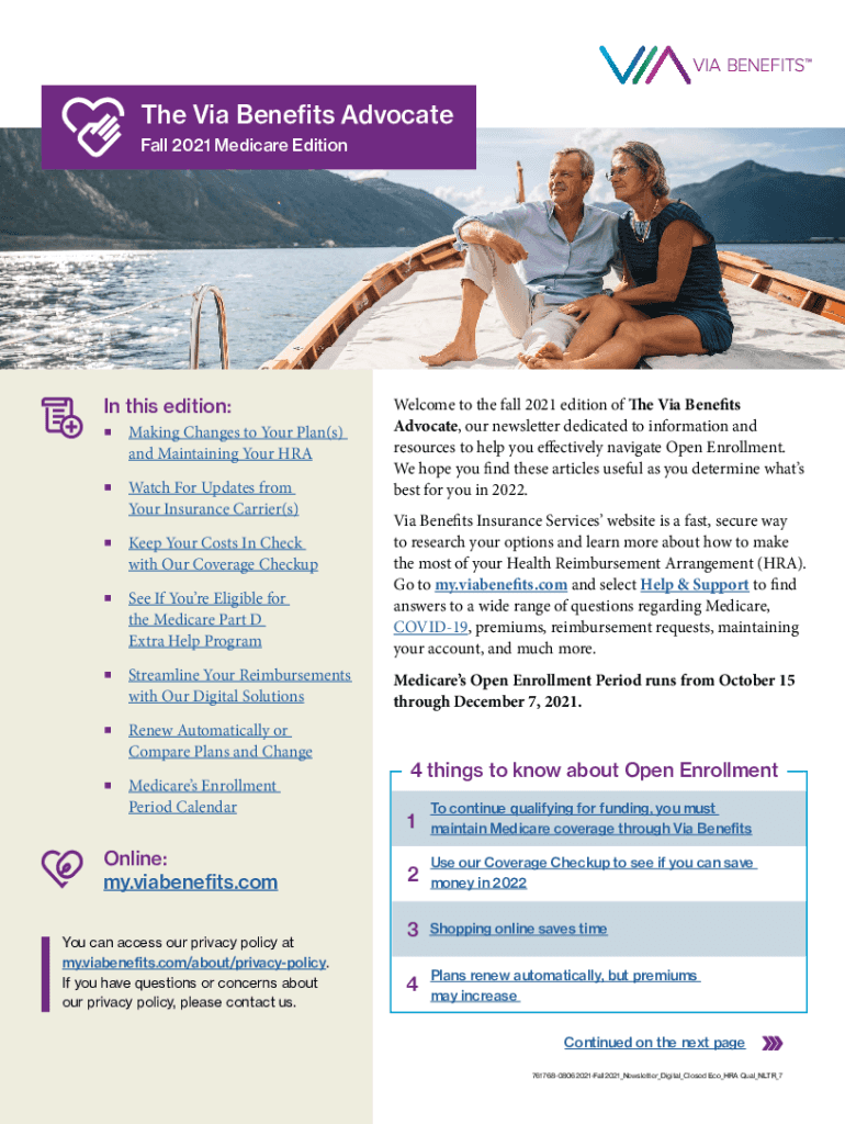 Fillable Online The Via Benefits Advocate - Sign in to Umbraco Cloud ...