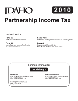 Fillable Online Business Income Tax Forms - Idaho State Tax Commission ...