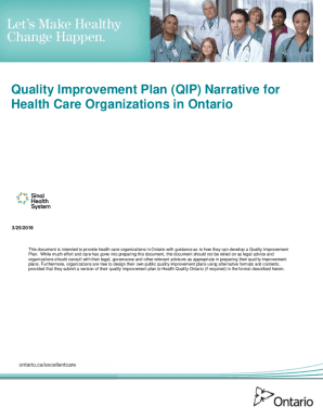 Fillable Online Quality Improvement Plan (QIP) Guidance Document for ...