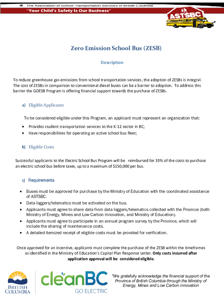 Fillable Online Turning yellow school buses green (with envy ...