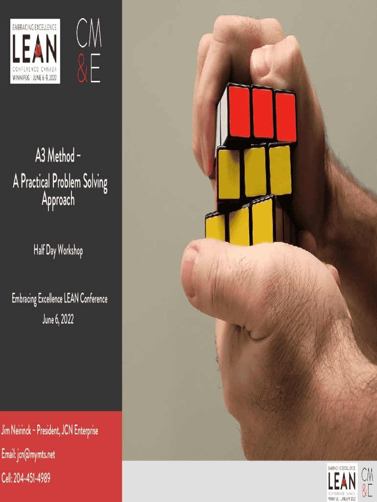 Fillable Online A3 MethodA Practical Problem Solving Approach Fax Email ...