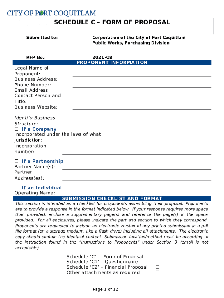 Public Works, Purchasing Division Doc Template | pdfFiller