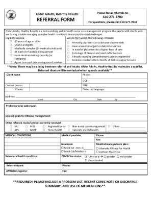 Fillable Online Quick Referral Form - Great Prospects Care Services Fax ...