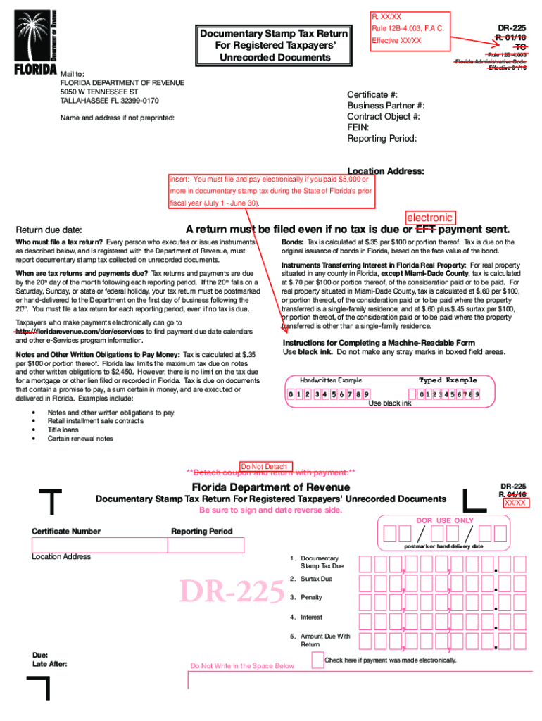 Fillable Online Dr 225 Form - Fill Out and Sign Printable PDF Template ...