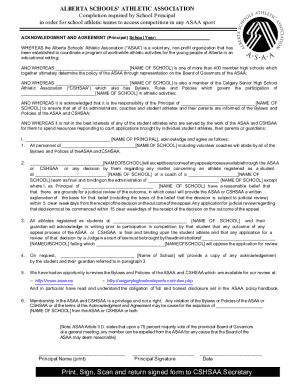 Fillable Online PAF Template cshsaa principal acknowledgement2020 sep 4 ...