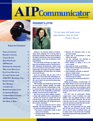 Fillable Online PRESIDENTS LETTER Fax Email Print - pdfFiller