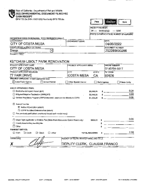 Fillable Online CITY OF COSTA MESA 04/05/2022 202285000266 ... - CA.gov ...